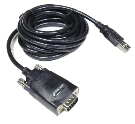FTDI 10ft. USB to Serial Adapter Cable with Screws and Three LED ...
